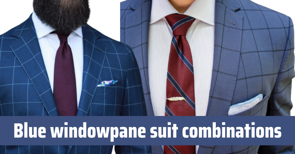 How To Wear A Blue Windowpane Suit – FlexSuits
