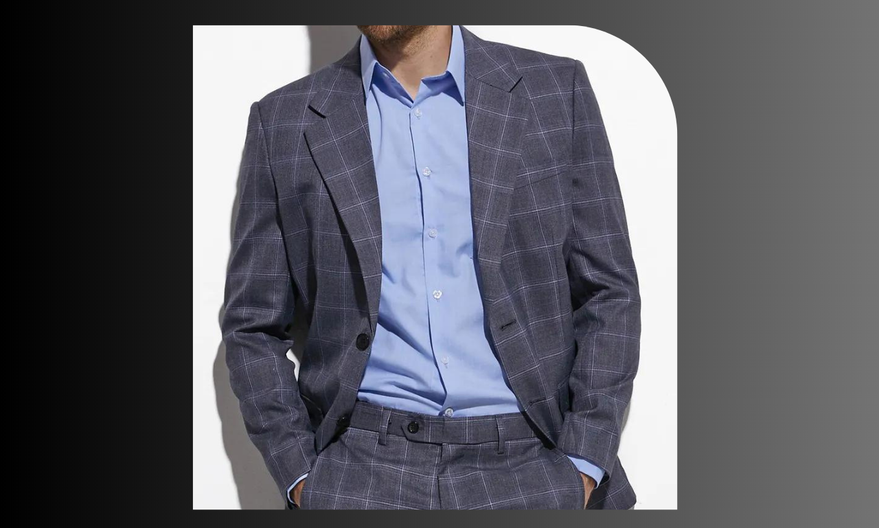 What shirt to wear with a windowpane suit – Flex Suits