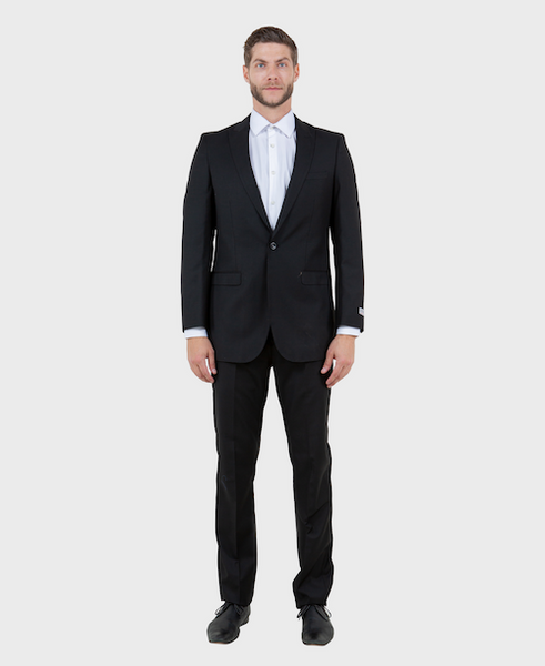 Black funeral suit store