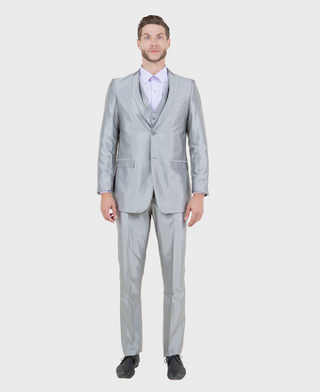 Men’s Silver Suits in All Patterns – FlexSuits