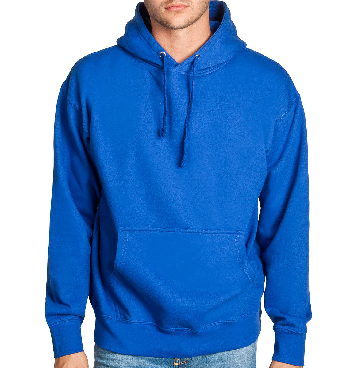 Blue Fleece Pullover Hoodie – Flex Suits
